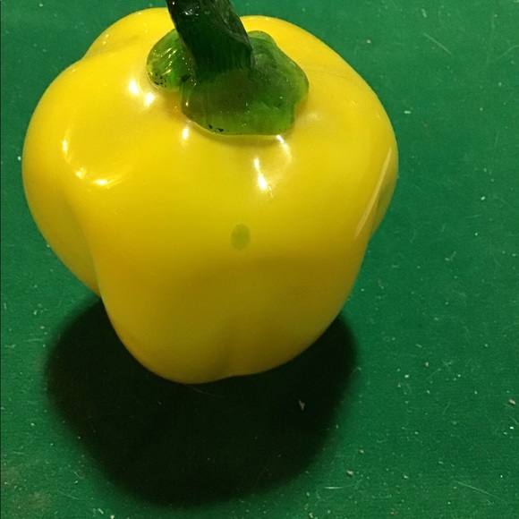 None | Accents | Vintage Yellow Murano Glass Pepper | Poshmark